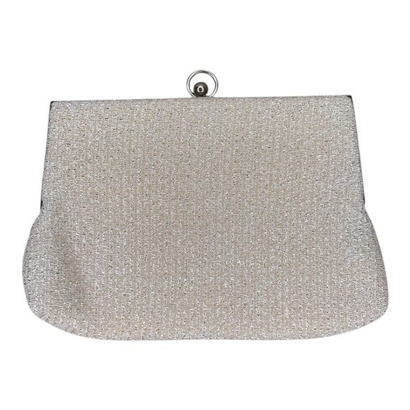 Bags | Vintage Silver Metallic Clutch | Poshmark